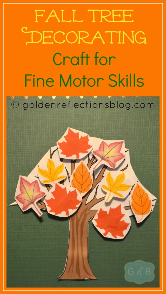 Fall Tree Decorating Craft for Fine Motor Skills - Growing Hands-On Kids