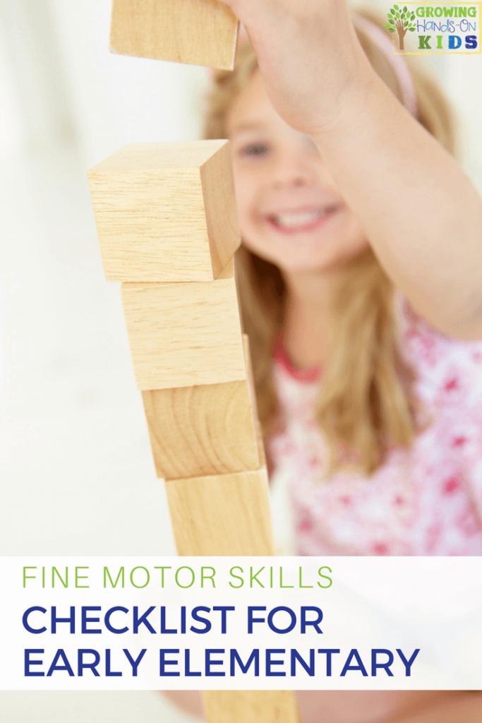 fine-motor-skills-checklist-for-preschoolers-PIN - Growing Hands-On Kids