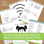 10 Station Sensory-Motor Walk Activities for School - Free Printable ...