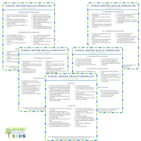 Typical Visual Motor Development In Children