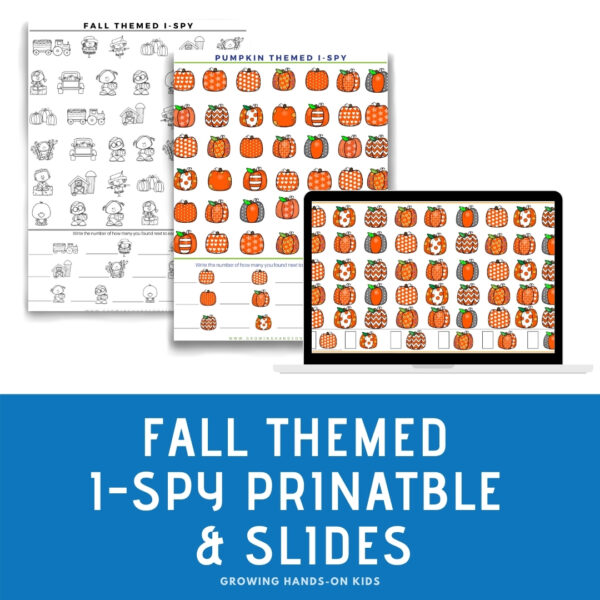 Fall-Theme I-Spy Printable & Slides - Growing Hands-On Kids