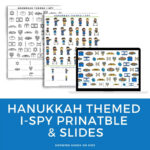 Hanukkah Themed I-Spy Pages & Slides - Growing Hands-On Kids