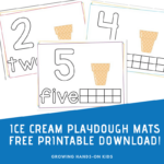 Ice Cream Playdough Mats - Growing Hands-On Kids
