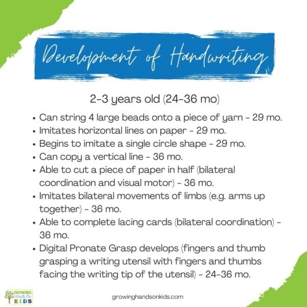 The Development of Handwriting Skills in Children - Growing Hands-On Kids