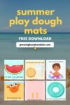 Summer Play Dough Mats Free Printable - Growing Hands-On Kids
