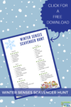 Winter Senses Scavenger Hunt
