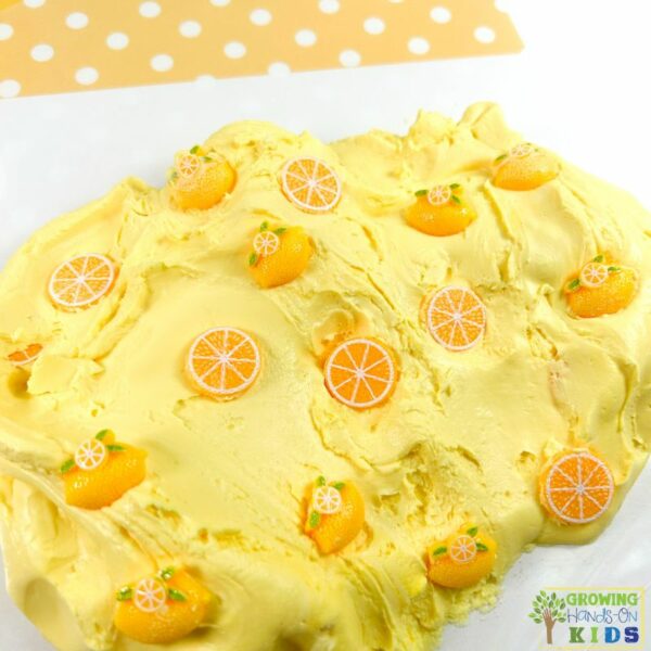 Lemon Cloud Dough Sensory Play Recipe